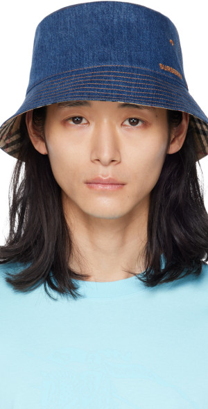 Burberry - Blue Denim Bucket Hat