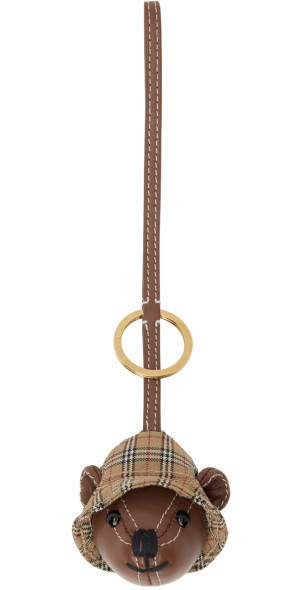Burberry - Brown Thomas Bear Bucket Hat Keychain