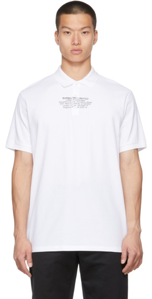 Burberry - White 'Horseferry' Polo