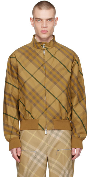Burberry - Yellow Check Bomber Jacket