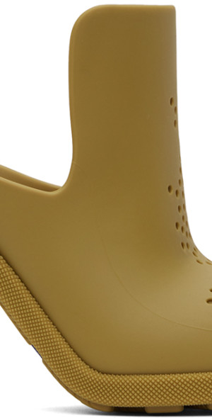 Burberry - Yellow Rubber Highland Mules