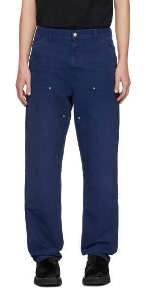 Carhartt Work In Progress - Blue Double Knee Cargo Pants