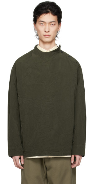 CASEY CASEY - Khaki Military Shirt