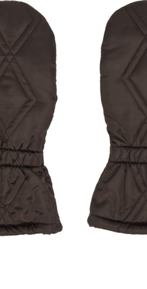 Chopova Lowena - Brown Puffer Gloves