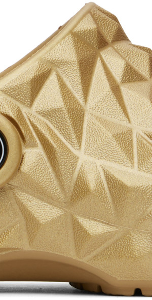 Crocs - Gold Classic Metallic Geometric Clogs