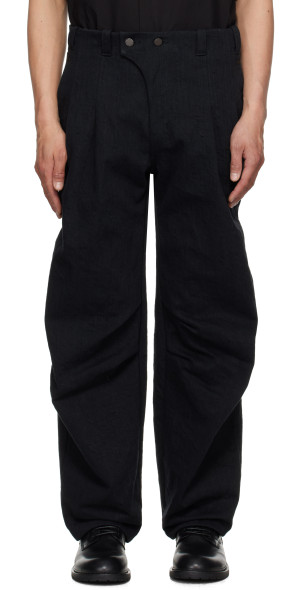 DEVOA - Black Baggy Heavy Denim Jeans