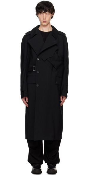DEVOA - Black Motorcycle Coat