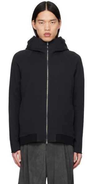 DEVOA - Black Zip Hoodie