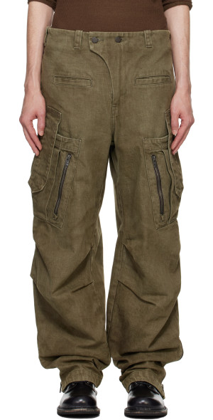 DEVOA - Khaki Utility Cargo Pants