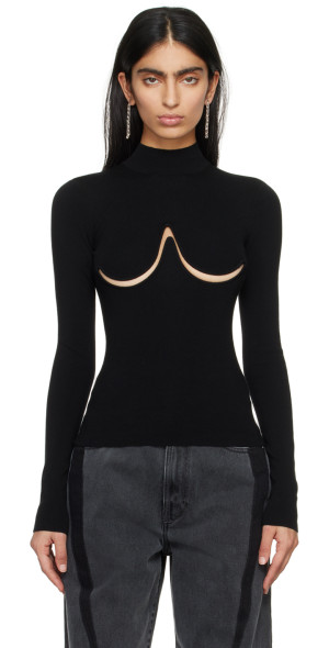 Dion Lee - Black Double Underwire Sweater