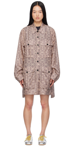 Dries Van Noten - Purple Graphic Minidress