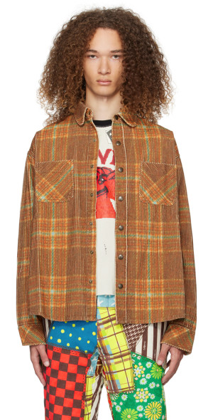 ERL - Brown Overlay Shirt