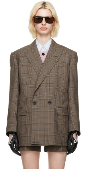 Ernest W. Baker - Brown Check Blazer