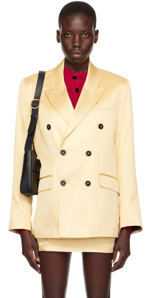Ernest W. Baker - Yellow Double-Breasted Blazer
