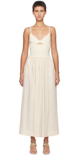 Esse Studios - Off-White Tri Knit Maxi Dress