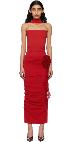 Fancì Club - Red 'The Red Horse' Midi Dress