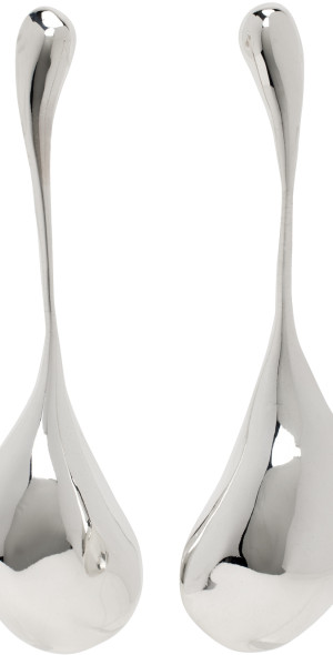 FARIS - Silver Bolo Drops Earrings