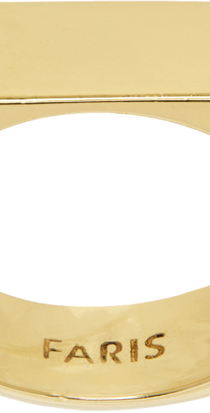 FARIS - SSENSE Exclusive Gold Blanco Ring