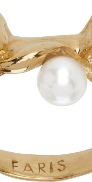 FARIS - SSENSE Exclusive Gold Menage Ring