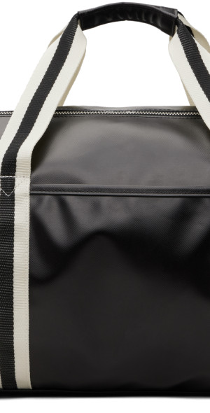 Fred Perry - Black & Off-White Classic Barrel Duffle Bag