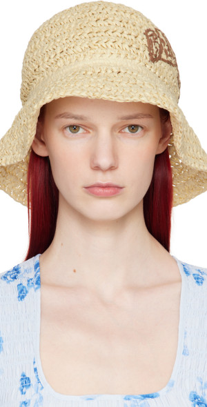 GANNI - Beige Summer Bucket Hat