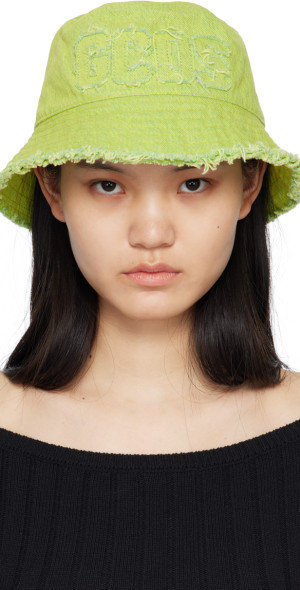 GCDS - Green Distressed Bucket Hat