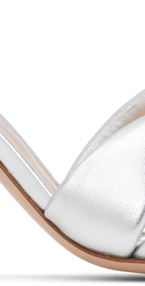 Gianvito Rossi - Silver Amour Mules