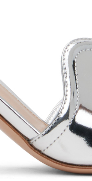 Gianvito Rossi - Silver Lucrezia 70 Mules