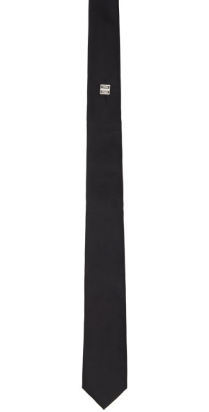 Givenchy - Black 4G Rivet Tie