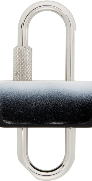Givenchy - Black & White U Padlock Keychain