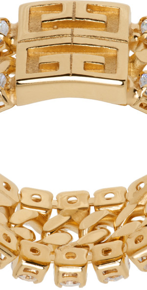 Givenchy - Gold 4G Crystal Ring