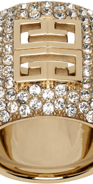 Givenchy - Gold Crystal 4G Ring
