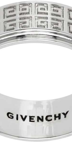 Givenchy - Silver Allover 4G Pattern Ring