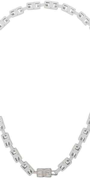 Givenchy - White G Cube Necklace