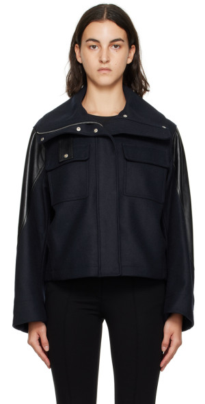 Helmut Lang - Navy Cropped Jacket
