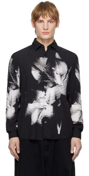 Hugo - Black Flower Shirt