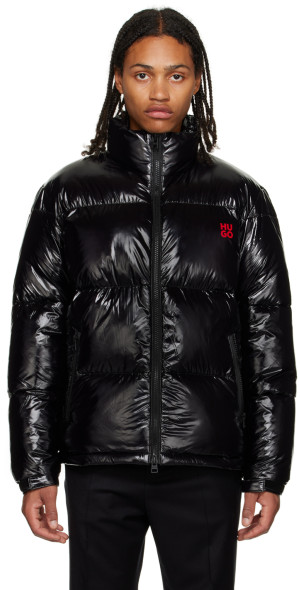 Hugo - Black Quilted Puffer Jacket