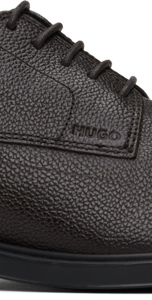Hugo - Brown Grained Leather Derbys