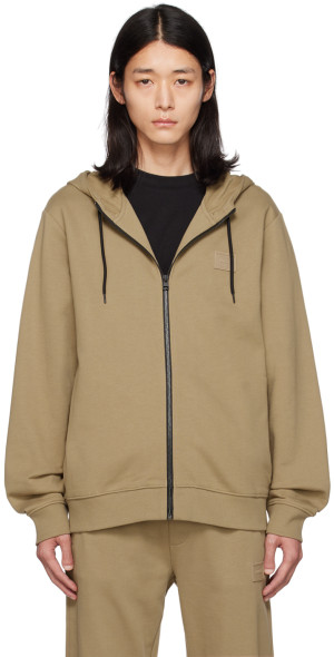 Hugo - Brown Patch Hoodie
