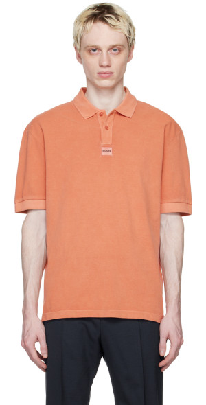 Hugo - Orange Patch Polo