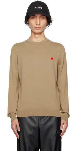 Hugo - Tan Patch Sweater