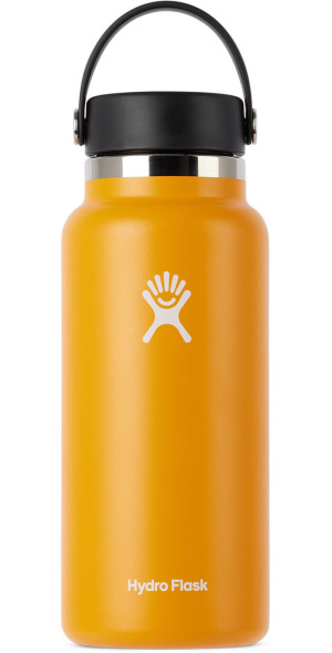 Hydro Flask - Yellow Wide Mouth Insulated Bottle, 32 oz