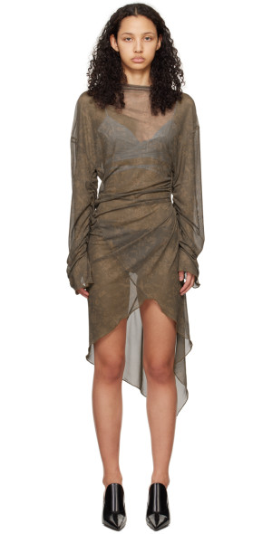 Jade Cropper - Khaki Twisted Minidress