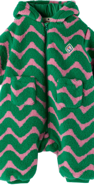 Jellymallow - Baby Green Zig Zag Jumpsuit