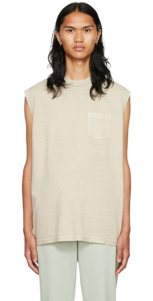 John Elliott - Tan Reversed Rodeo Tank Top