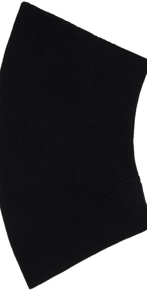 Julius - Black Curved Tube Scarf