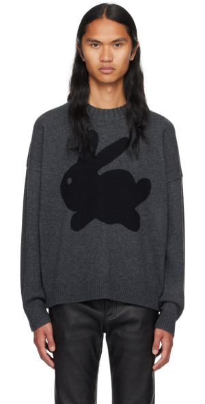 JW Anderson - Gray Bunny Sweater