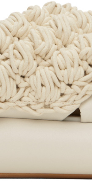 JW Anderson - Off-White Platform Crochet Sandals