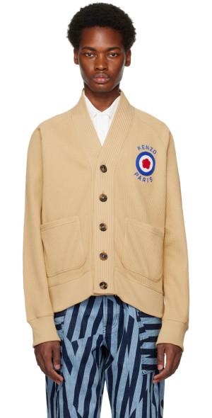 Kenzo - Beige Paris Target Cardigan