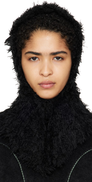 Kiko Kostadinov - Black Carla Knitted Hood